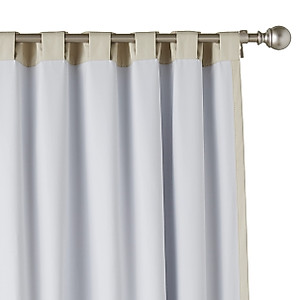 Amazon Basics Room Darkening Blackout Window Curtain with Grommets, 42 x 84 Inches, Light Blue - Set of 2