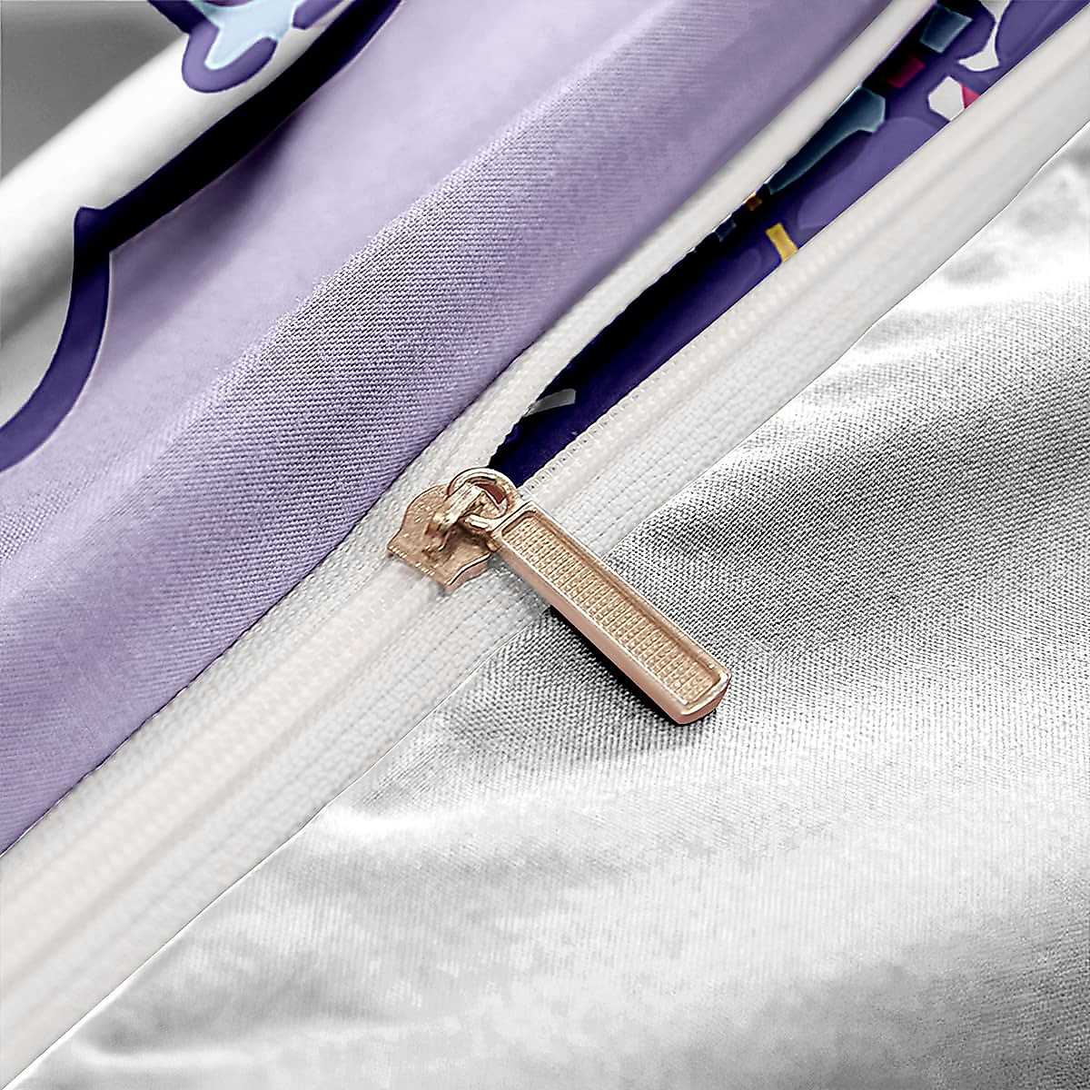 3 Piece Set Printed Duvet Cover Bed Set,Bedding Set, Soft Comforter Cover with Zipper Quilt Cover & Pillowcaseswith Zipper Closure Microfiber