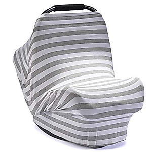 PPOGOO Nursing Cover for Breastfeeding Super Soft Multi Use for Baby Car Seat Covers Canopy Shopping Cart Cover Scarf Light Blanket Stroller Cover