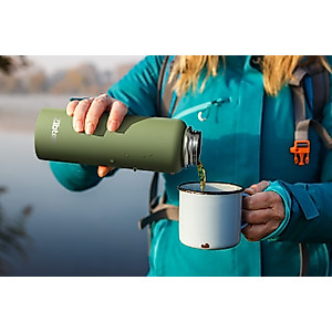 Zibtes 32 oz Insulated Water Bottle With Straw,3 Lids(Flip, Spout and Handle Lid), Stainless Steel Leak Proof Sports Water Flask, Double Walled Vacuum Metal Water Bottle (Starry Sky)