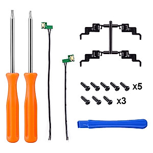 eXtremeRate Clicky Hair Trigger Kit for Xbox One X/S Controller LT RT Shoulder Buttons, Custom Flashshot Trigger Stop Flex Cable for Xbox One X/S Controller Model 1708