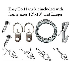 Natural Wood Frame (16x24, Rustic White Wash)