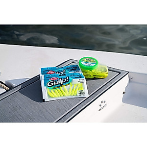 Berkley Gulp! Alive! Swimming Mullet , Pearl White, 5in - Pint 4x7