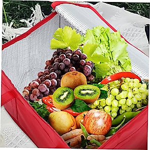 CHILDWEET 4pcs Insulation Bags Freezer Shopping Bags Insulated Catering Bags Insulated Thermal Bags Cooler Bags Insulated Food Bag Grocery Shopping Bags Insulated Bag Non-Woven Fabric