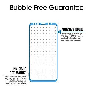 amFilm Glass Screen Protector for Samsung Galaxy S9 Plus, 3D Curved Tempered Glass, Dot Matrix with Easy Installation Tray, Case Friendly (Black)