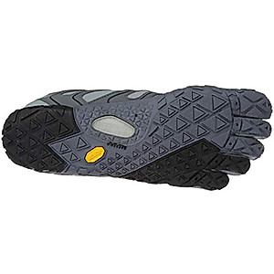 Vibram Women's V Trail Runner, Grey/Black/Orange, 6-6.5