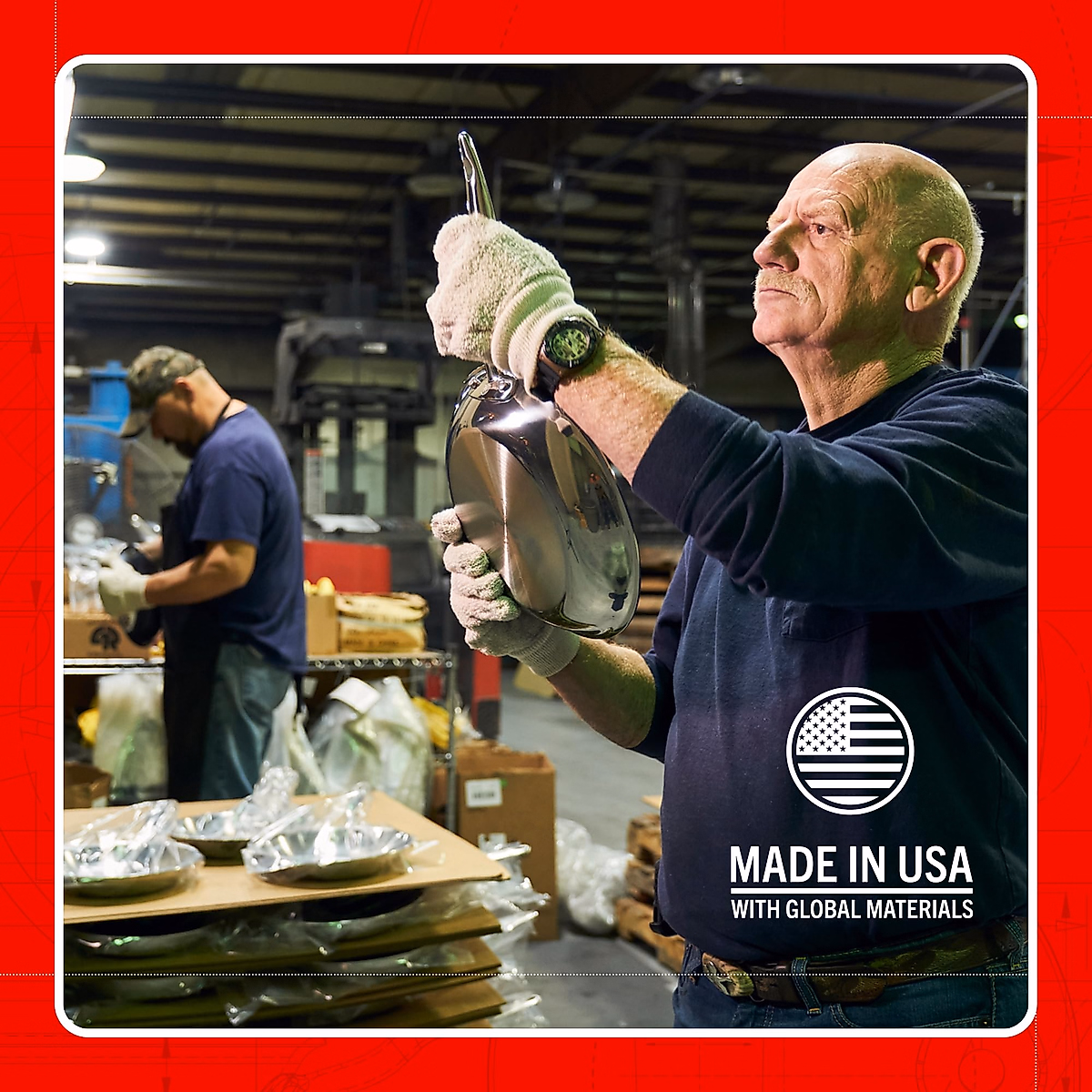 Heritage Steel x Eater 8 Quart Stock Pot | Made in USA | 5-Ply Fully Clad Stainless Steel Stock Pot | Stay Cool Handle Design | Induction Pot | Non-Toxic Stock Pot with Lid | Cook like an Eater