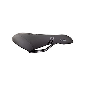 Terry Liberator Y Gel Italia Saddle - Ergonomic Foam/Gel Padded Bike Seat - Men's Comfortable Seat Cushion, Bike Seats for Men - Dura-Tek Synthetic Cover, Center Cutaway