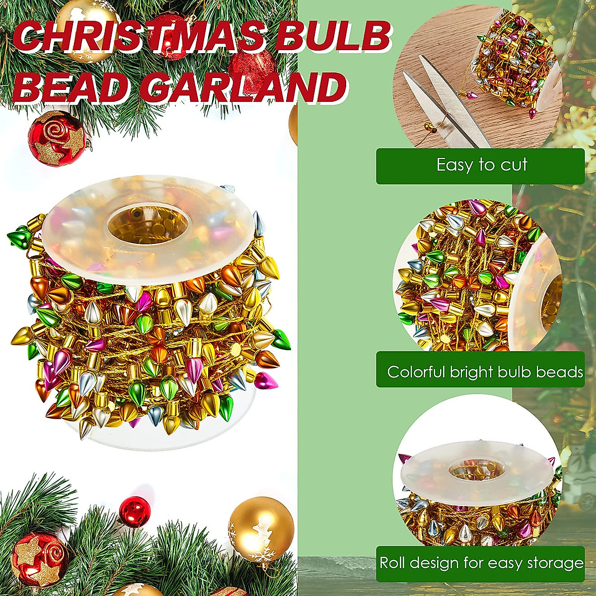 Tuanse 32.8 Feet Dollhouse Fake Light String Valentine‘s Day Mini Craft Miniature Lights Fairy Dollhouse Miniature String Miniature Decorations for Craft Christmas Valentine‘s Day(Multicolor)