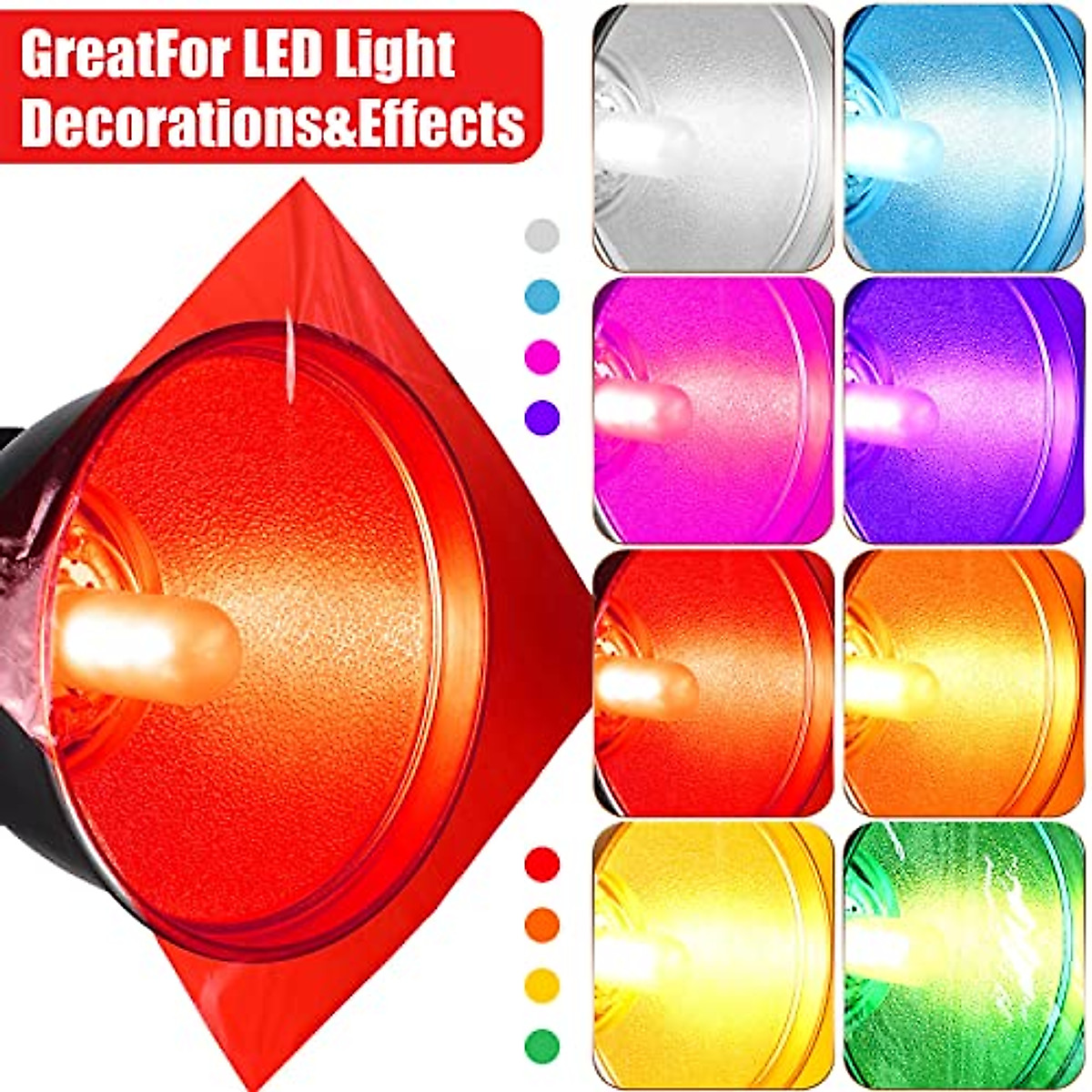 Outus 104 Pieces Cello Sheets Cellophane Wraps for DIY Arts Crafts Decoration (8 x 8 Inches)