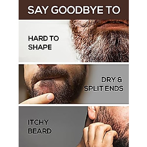 RUBAB MEN Travel Friendly Nylon Bristle Beard Brush for Men | Tame your Beard like a King!