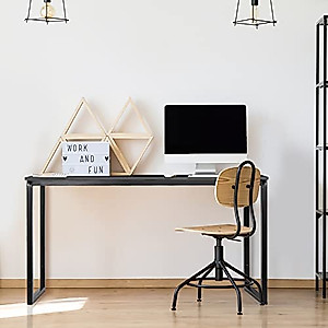 ZenStyle Computer Desk 47" Modern Sturdy Office Desk Computer Table PC Laptop Study Writing Desk for Home Office, Black