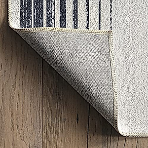 nuLOOM Francesca Machine Washable Contemporary Moon Area Rug, 4' x 6', Grey