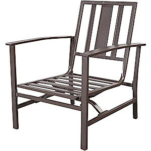 WYFDP 4 Piece Patio Dining Chairs Stackable Removable Cushioned Garden Patio