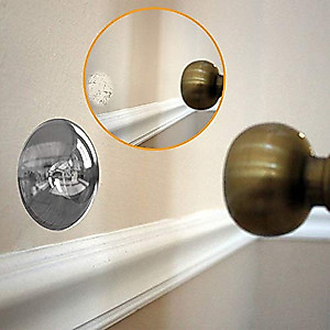Neptten Door Stopper Wall Protector. 6 Pack. Refrigerator Door, Knobs Protective Guard. Reusable Clear Silicone Door Knob Protector. Door Knob Wall Shield. Self Adhesive Door Bumper. Rubber Door Stop