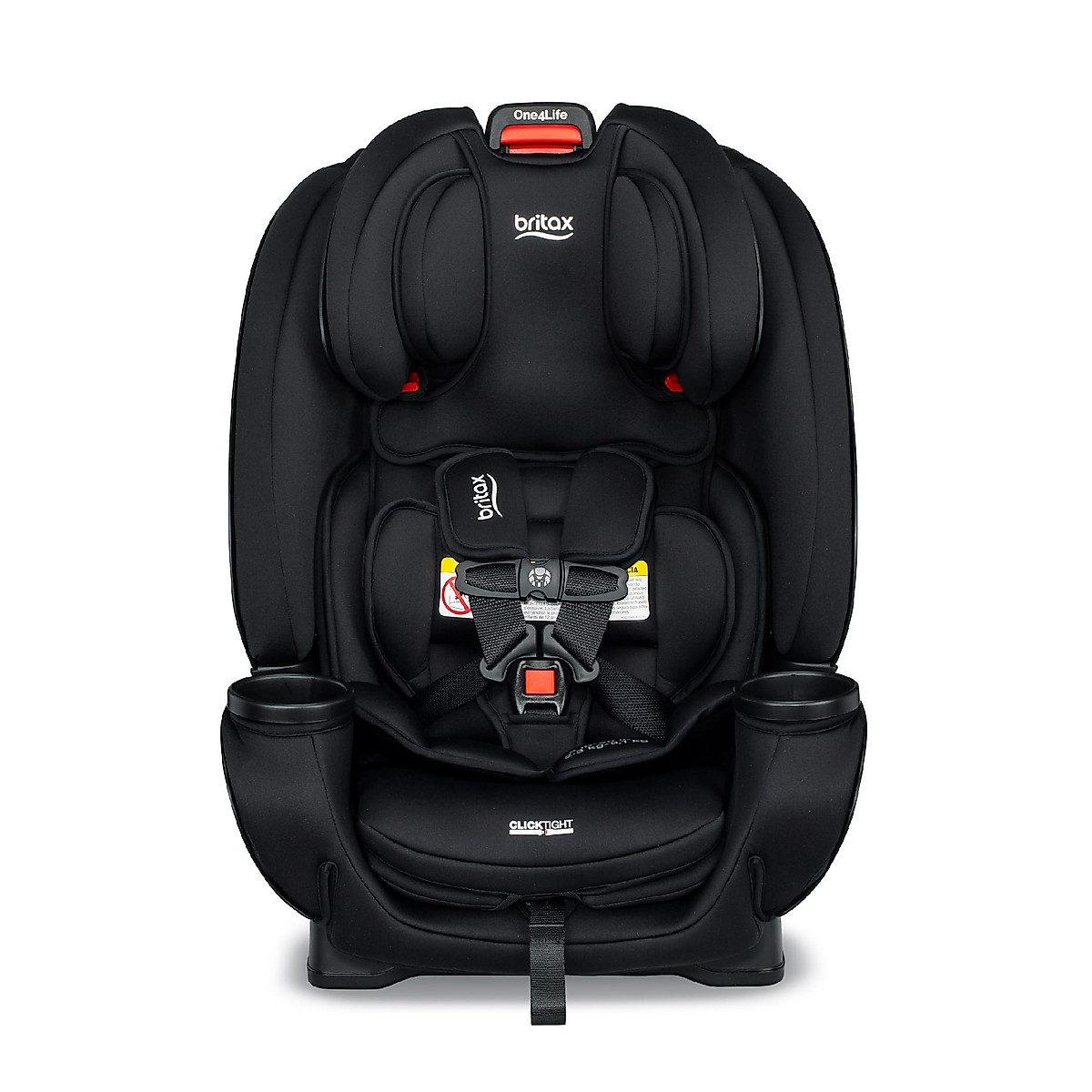 Britax One4Life Convertible Car Seat, 10 Years of Use from 5 to 120 Pounds, Converts from Rear-Facing Infant Car Seat to Forward-Facing Booster Seat, Machine-Washable Fabric, Onyx