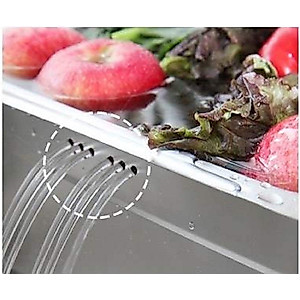 Incoc Stainless Steel Basin Bucket Dishpan Dish Washing Bowl Basket Portable Tub Rack (Large)