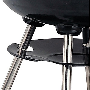 Brentwood BB-1701 BBQ Grill Portable Charcoal,17-inch,Red