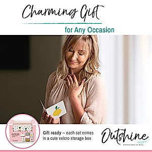 OUTSHINE Blank Notecards and Envelopes Set in Cute Storage Box - 48 (Fruit) 3.5" x 5" | Bulk Blank Note cards with Envelopes for All Occasion | Small Greeting, Stationary, Birthday, Thank You Cards