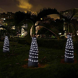 KOMOON Rope Lights 39 Ft 120 LED Battery Operated String Lights Waterproof Christmas Decorative Fairy Lights for Outdoor Indoor Party Patio Garden Yard Holiday Wedding (White)