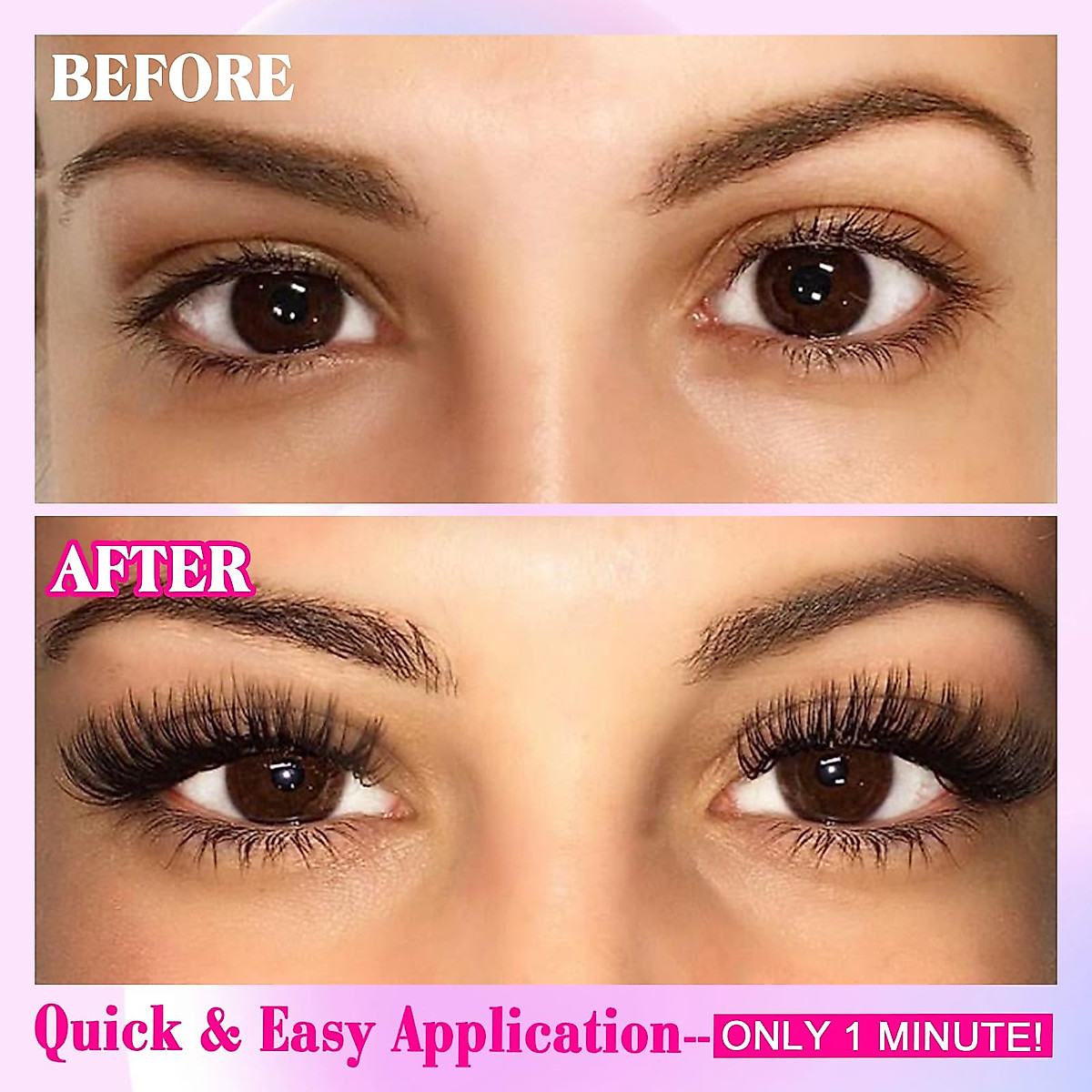 Eyelash Extension DIY Lash Clusters Wispy Individual Lashes 8-15mm Eyelash Clusters D Curl Lash Extension 72pcs DIY Cluster Eyelashes at Home by Yawamica