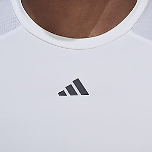 adidas Men's Size Techfit Training Sleeveless T-Shirt, White, Medium/Tall