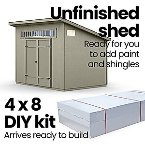 Handy Home Products Olympia 10x7.5 Wood Storage Shed with Floor