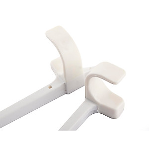 isnack Finger Chopsticks for Gamers - 4 PCS Gamer Chopsticks, Snack Grabber, Chips Chopsticks, Snack Chopsticks for Gamers, Chip Chopsticks, Snack Chopsticks, Chopsticks Helper (2White2Black)