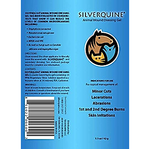 Silverquine Pet Wound & Itch Care | Dogs, Cats, Horses, Skin & Coat Care, Hydrogel Liquid Bandage, Healing on Cuts, Hot Spot, Burns, Skin Irritation, for Relief & Treatment, Vet Recommended 1.5OZ