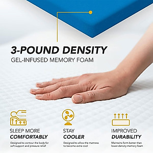 DynastyMattress 10-inch CoolBreeze Gel Memory Foam Mattress-Queen Size