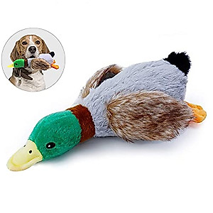 Dog Toys for Aggressive Chewers, Pet Mallard Duck Dog Toy, Squeaky Plush Puppy Dog Toy for Small Dogs (Duck Paw Style)