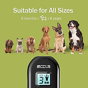 MODUS Ultrasonic Dog Barking Control Device,3 in 1 Sonic Bark Deterrent with LED Light Dog Training Tool&Behavior Aids, Rechargeable Anti Barking Device, Barking Silencer for Dogs(Indoor & Outdoor)
