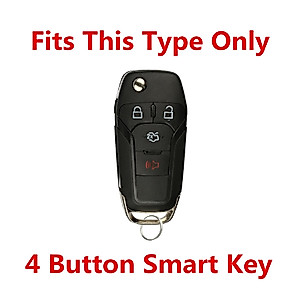 Ford Fusion Key Fob Cover：Key Shell Fit for Ford Fusion Keyless Remote Case Replacement 2013 2014 2015 2016 | | n5fa08taa 164r7986 (Pink)