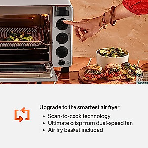 Tovala Smart Oven, 5-in-1 Air Fryer Oven Combo - Air Fry, Toast, Bake, Broil, and Reheat - Smartphone Controlled Countertop Convection and Toaster Oven - With Tovala Meal Credit ($50 Value) - WiFi