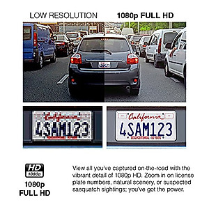 Rovi CL-6001 Magnetic Mount 1080p Full HD High Definition Panoramic Car Dash Camera Recorder with 1.5 Inch Wide Screen Wi-Fi, GPS, Loop Video Recording, Impact Detection and 360 Degree Rotation