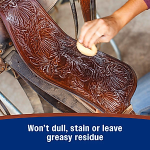 Farnam Leather New Easy-Polishing Glycerine Saddle Soap and Leather Saddle Cleaner, Protects and Preserves Leather, Cleans, Conditions and Polishes, 32 Oz.
