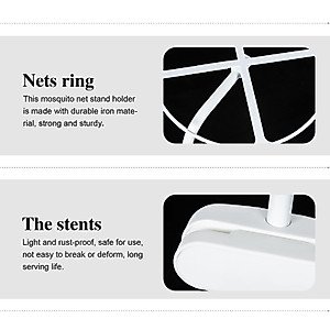 1 Set Net Stand Holder Clip- on Baby Bed Net Mounting Support Ring Rack Net Accessories