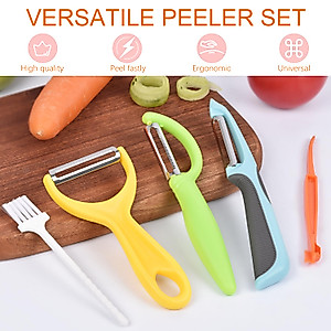 Vegetable Peeler,5PCS Stainless Steel Y Peelers for Kitchen,Veggie Peeler for Orange Potato Apple Carrot Fruit