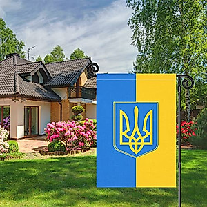 Ukraine Garden Flag, 12×18 inch Double-Sided Ukraine Yard Flag, Small Ukraine Flag for Outdoor Yard Decor (Style 1)