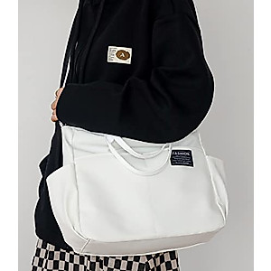 Shoulder Bag for Women Men Retro Nylon Large Hobo Bag Crossbody Bag Tote Multiple Pocket Fashion Purse