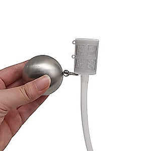 304 Stainless Home Brew Beer FermZilla Ball Floating Beer Keg Liquid Dip Tube with Floating Dip Tube Filter and 80CM Silicone Dip Tube