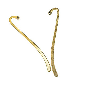 Amagogo 20 Bookmarks Book Markers Stationery Label Jewelry, Antique Gold