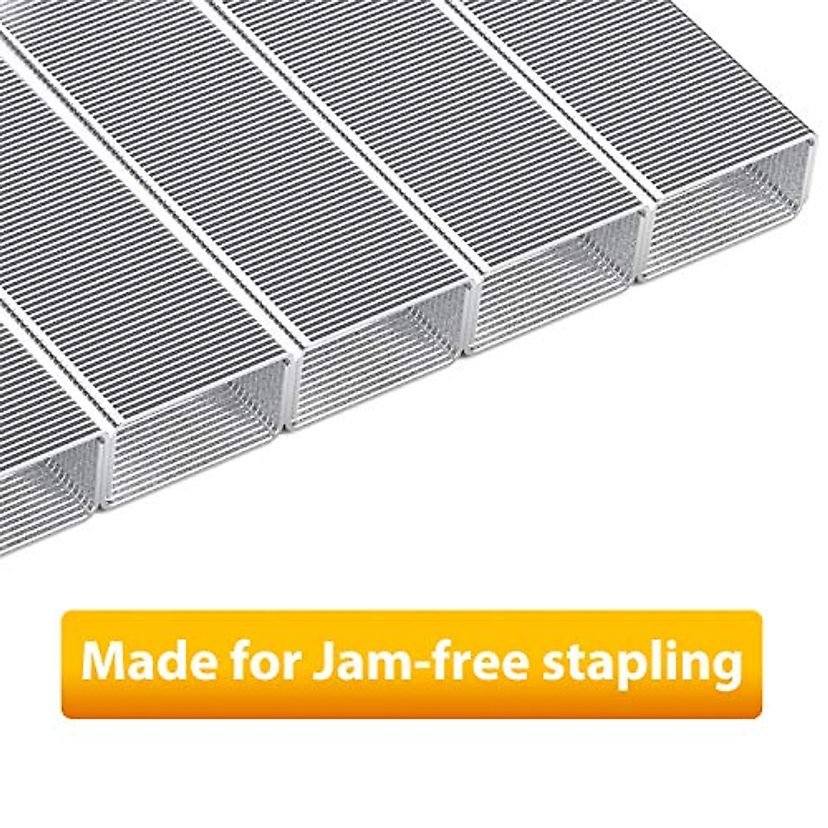 KangBaz 10,000 Staples, 26/6 Standard Staples for Staplers, 1/4 inch Length, 210 per Strip, Jam Free Chisel Point Staples, 10,000 Standard Staples for Stapler