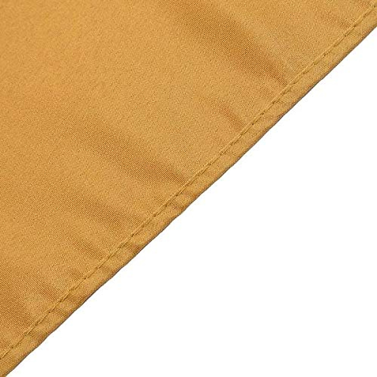 Tableclothsfactory 54x54 Gold Wholesale Linens Seamless Polyester Square Linen Tablecloth for Wedding Banquet Party Restaurant