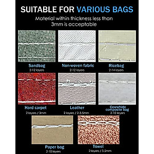 Moonshan Bag Closer Machine Industrial Bag Closing Machine Bag Sewing Machine Automatic Woven Bag Sewer Packing Machine for Packing Bags Non-woven Fabrics Leather (GS7-017)