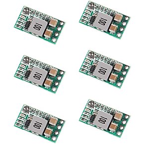 AITIAO 6Pcs Mini Voltage Reducer 5V Regulator Module DC 4.5-24V 12V 24V to 5V 3A Buck Converter Reduced Voltage Regulator Power Supply Transformer Module