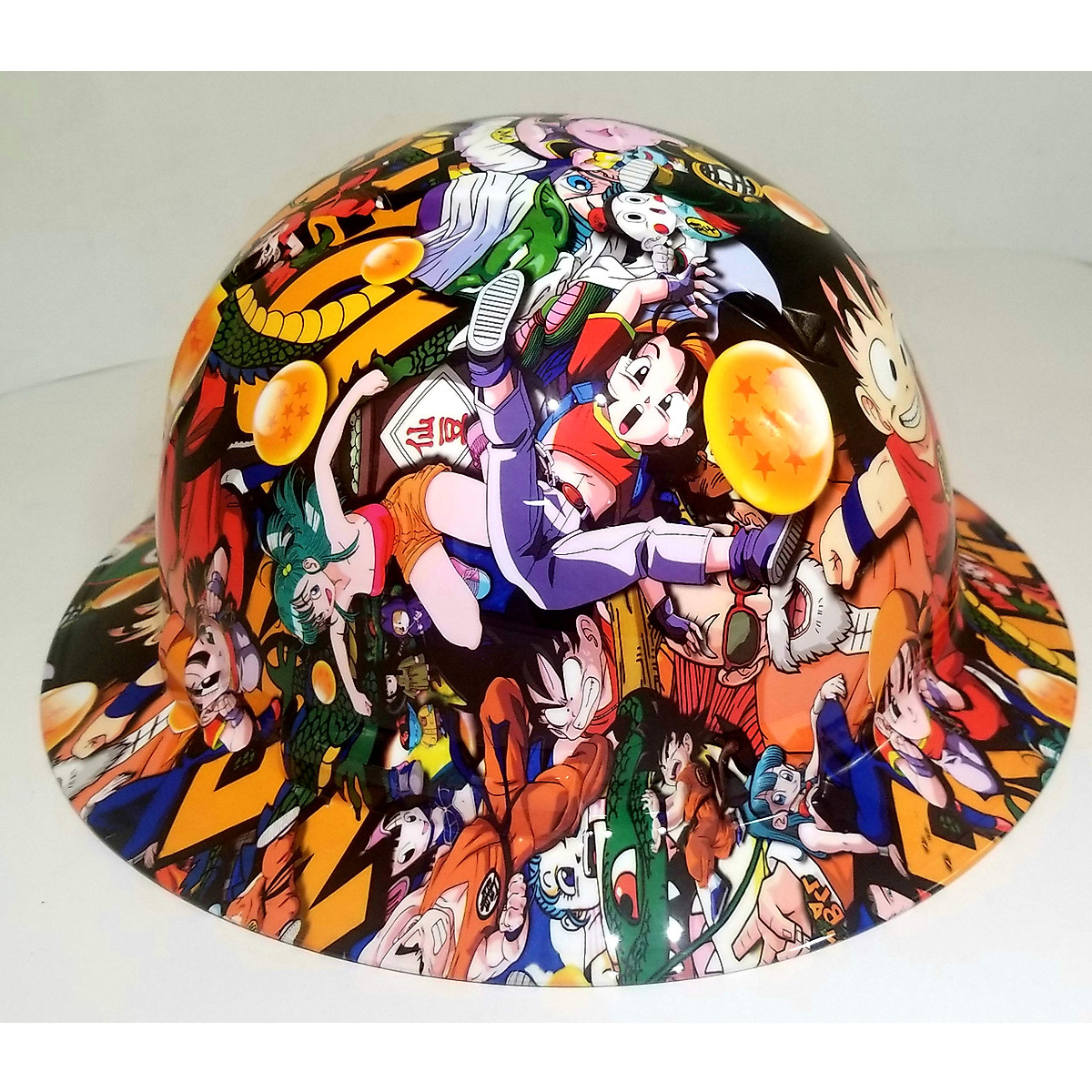 Wet Works Imaging Customized Pyramex Full Brim Dragon Ball Z Hat with Ratcheting Suspension
