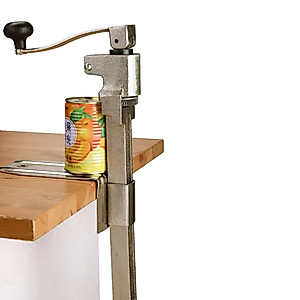 11" Commercial Restaurant Kitchen Can Opener, Heavy-duty Food Can Opener Stainless Steel Can/Tin Opener Gripper Food Big Jar Lid Gripper with Adjustable Handle Weight 7.7lbs