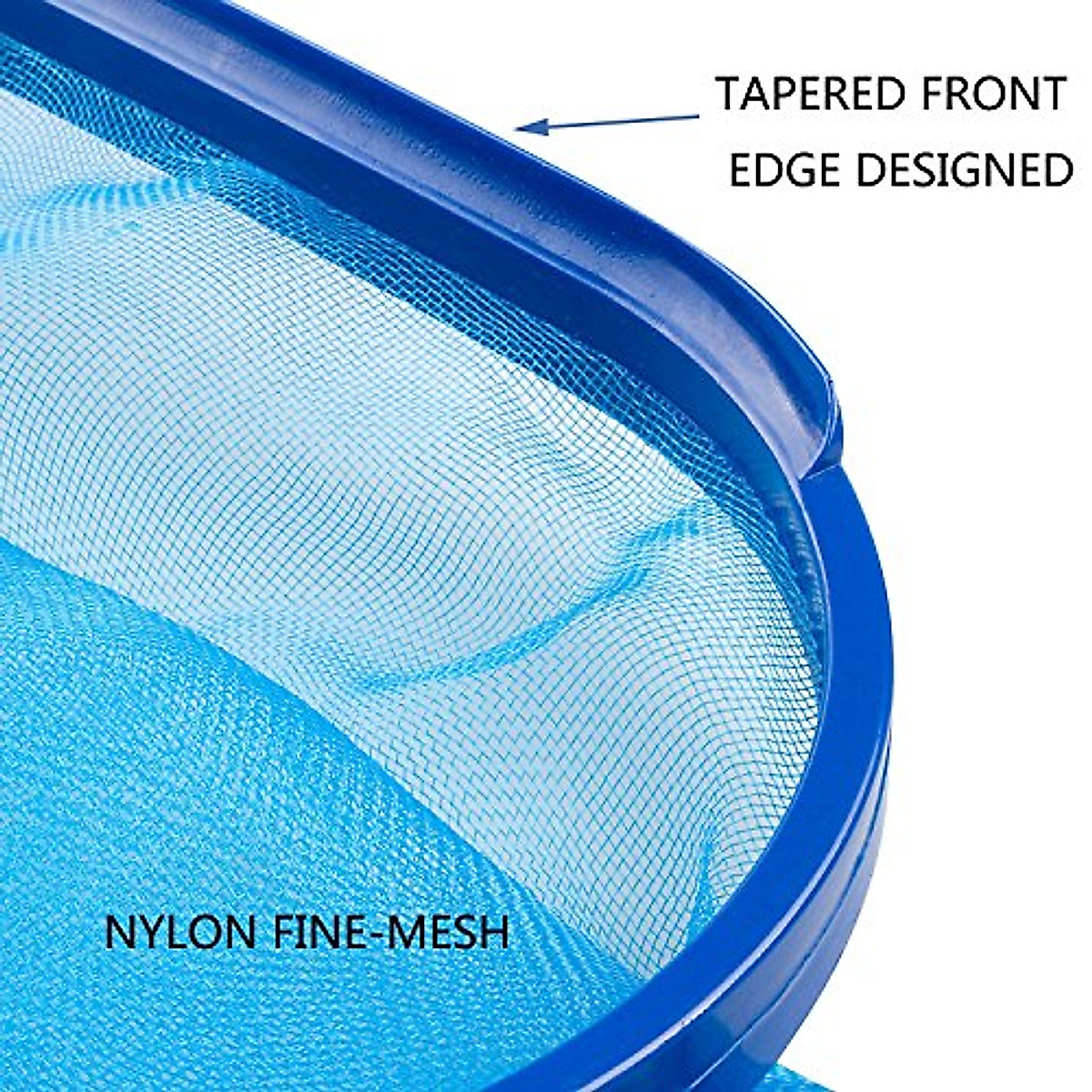 ATIE Pool Spa Leaf Skimmer Rake Net with Deep Pocket for Removing Leaves & Debris, Perfect for In-ground Pool and Above Ground Inflatable Pool