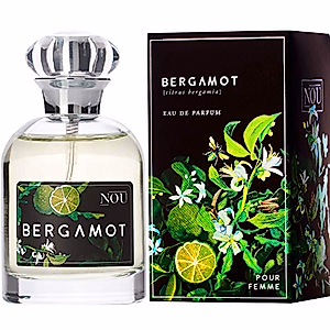 NOU Bergamot Perfume – Citrus Perfume – Natural Perfume for Women with Essential Oils – Fresh Smelling Perfume with Citrus and Musk Notes Bergamot Perfume for Women 1.7 fl oz EDP